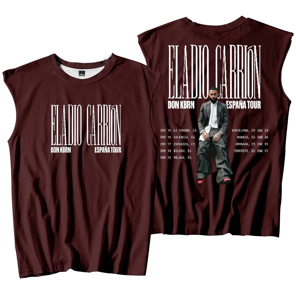Eladio Carrion Don Kbrn Tour 2026 Tank Tops Sleeveless T-Shirt port ...