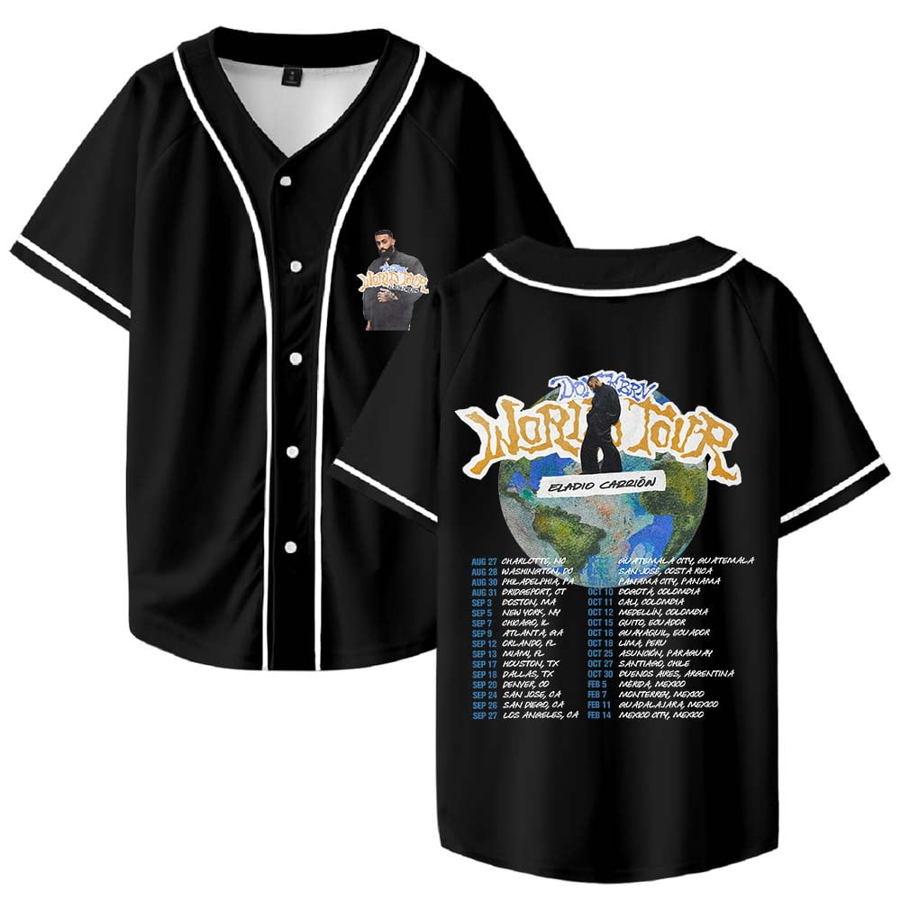 Eladio Carrion Don Kbrn World Tour 2025 Baseball Jersey Shirt V-Neck ...