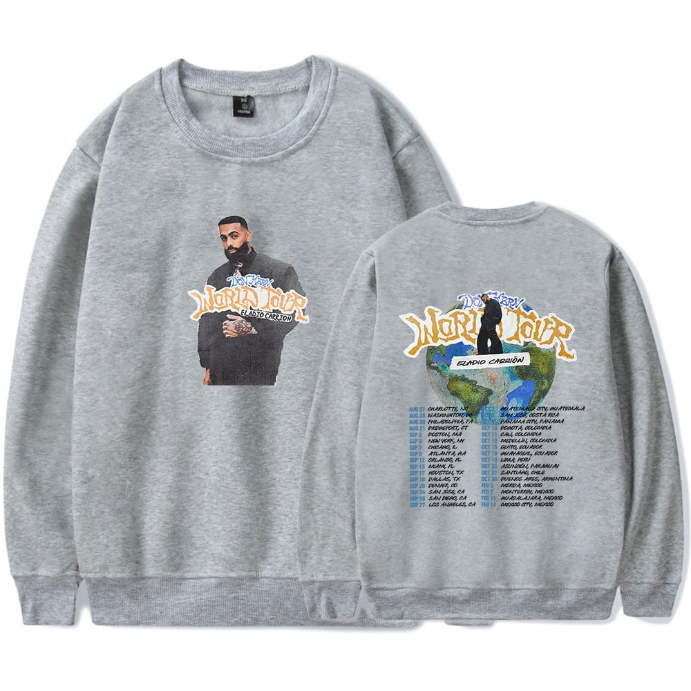 Eladio Carrion Don Kbrn World Tour 2025 Sweatshirt Women Men Casual Crewneck Long Sleeve ...