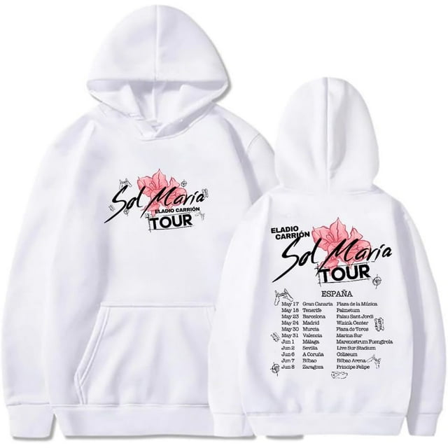 Eladio Carrion Hoodie 2024 Sol Maria Tour Merch Long Sleeve Streetwear ...