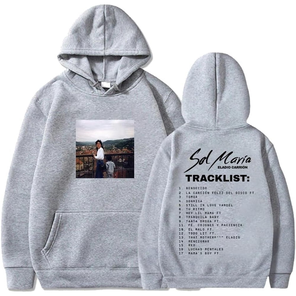 Eladio Carrion Hoodie Sol Maria Album Merch Long Sleeve Streetwear ...