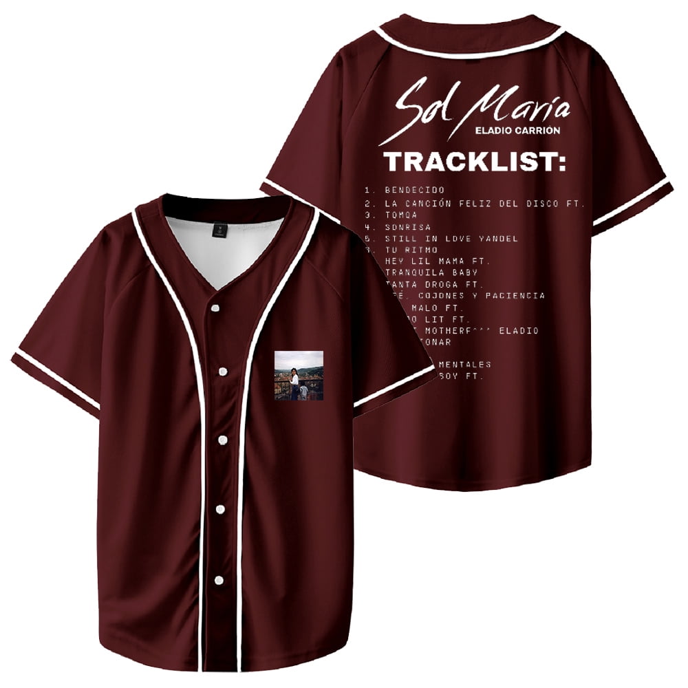Eladio Carrion Sol Maria Album Baseball Jersey Short Sleeve Shirts ...