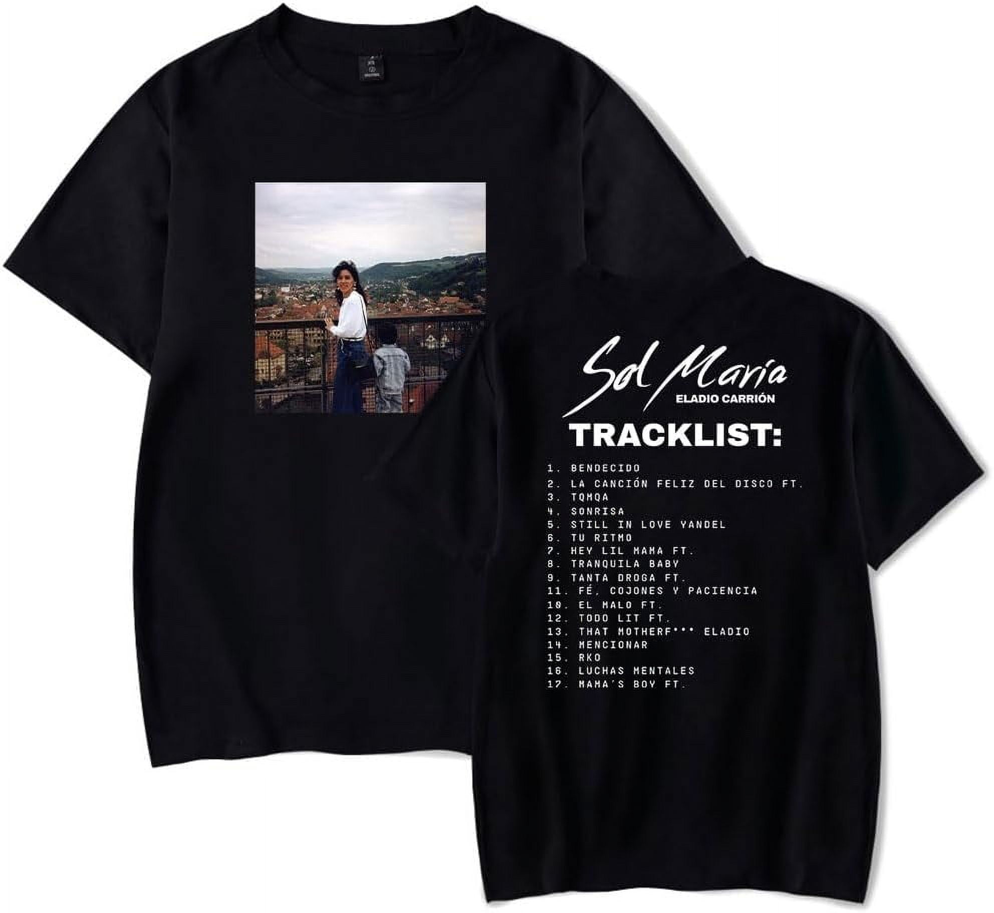 Eladio Carrion Tracklist T-Shirts Sol Maria Album Merch Women Men ...