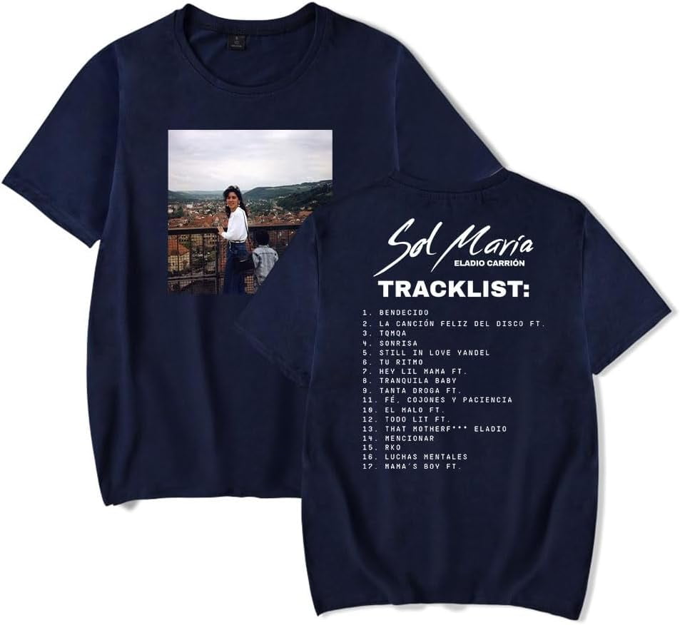 Eladio Carrion Tracklist T-Shirts Sol Maria Album Merch Women Men ...