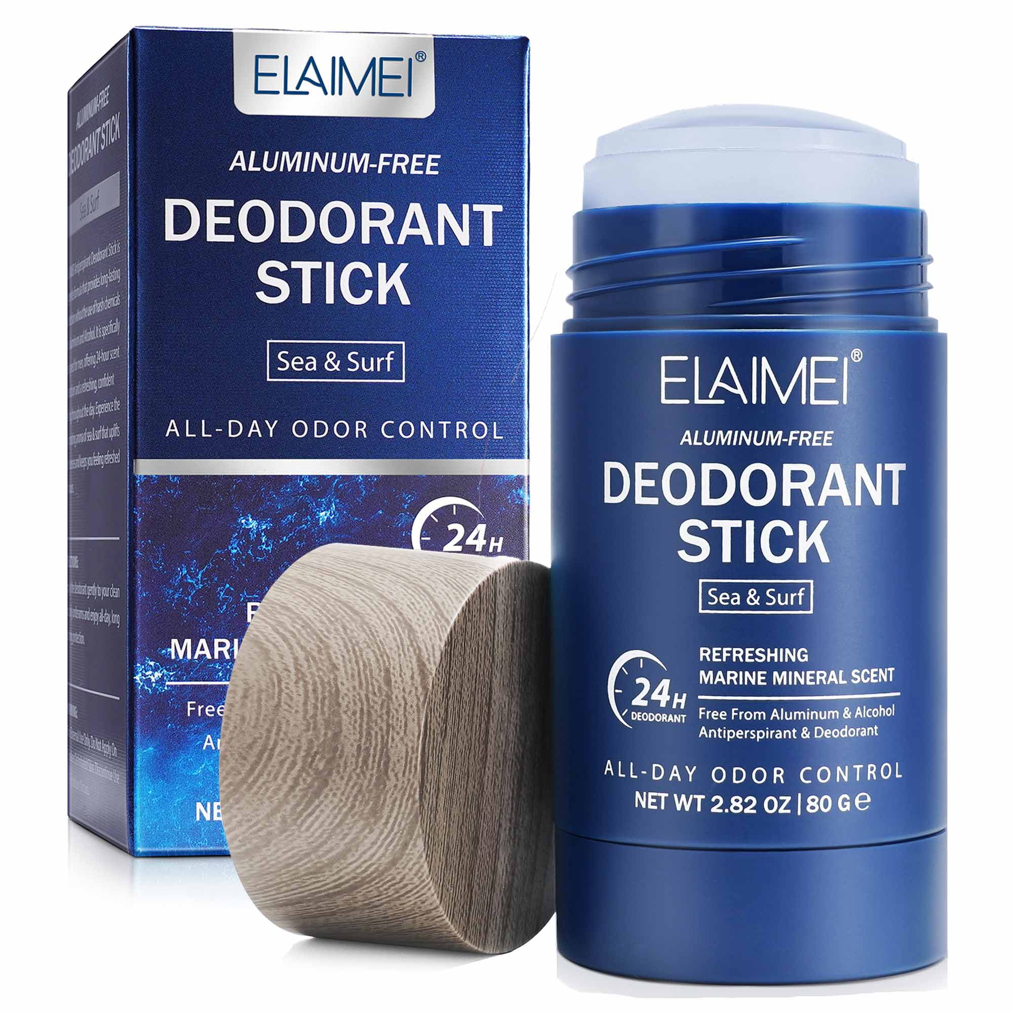 Elaimei Deodorant for Men,Sea Mineral Scent - Antiperspirant ...