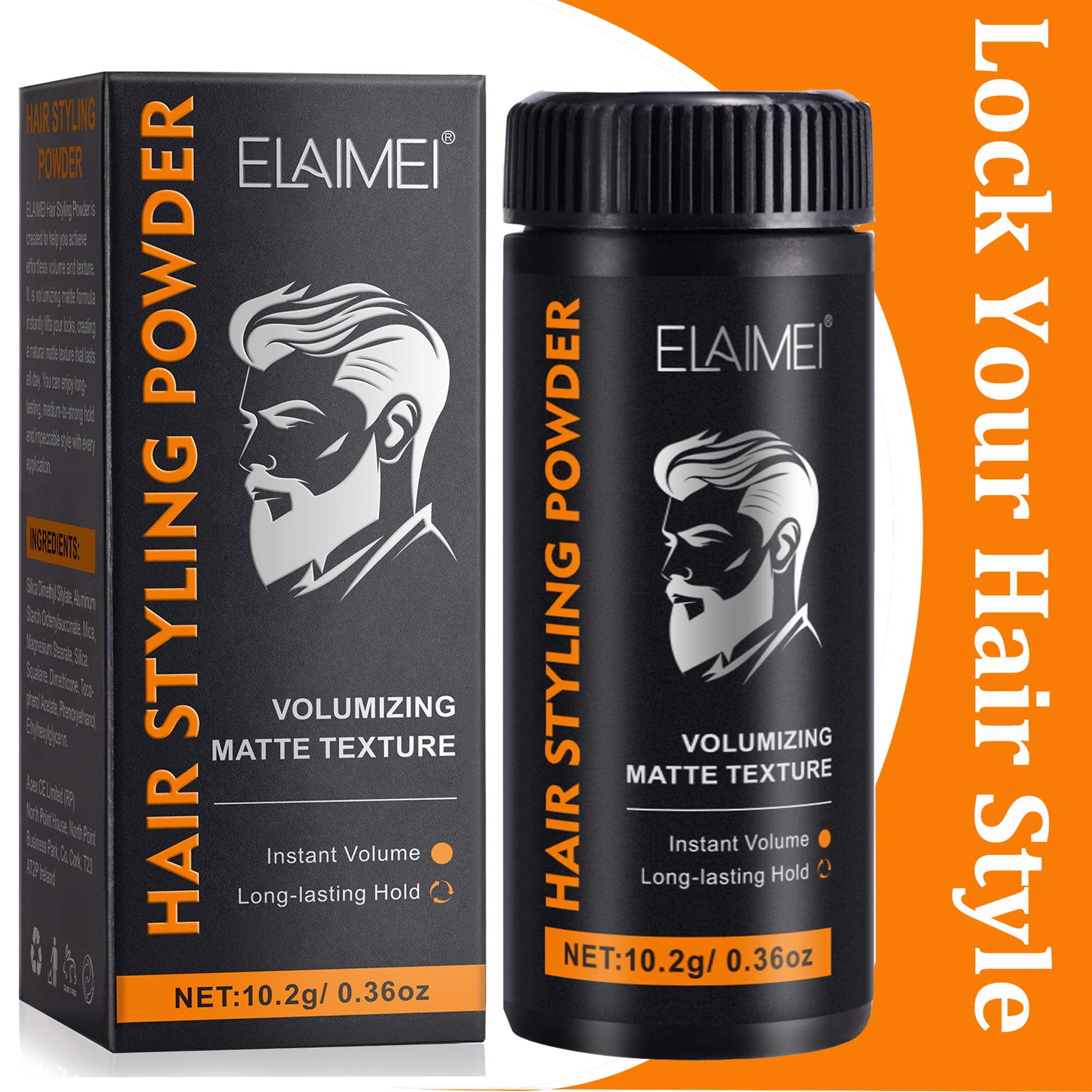 Elaimei Hair Styling Powder for Men and Women 2 Pack, Natural Matte ...