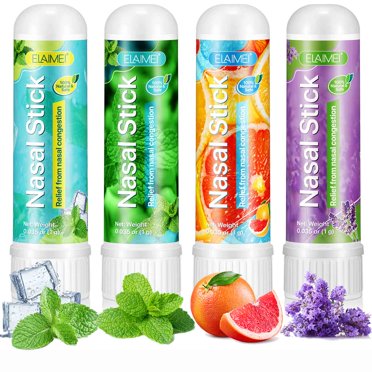 Vicks VapoInhaler, Portable Nasal Inhaler, Menthol Scent for Adults (4 ...