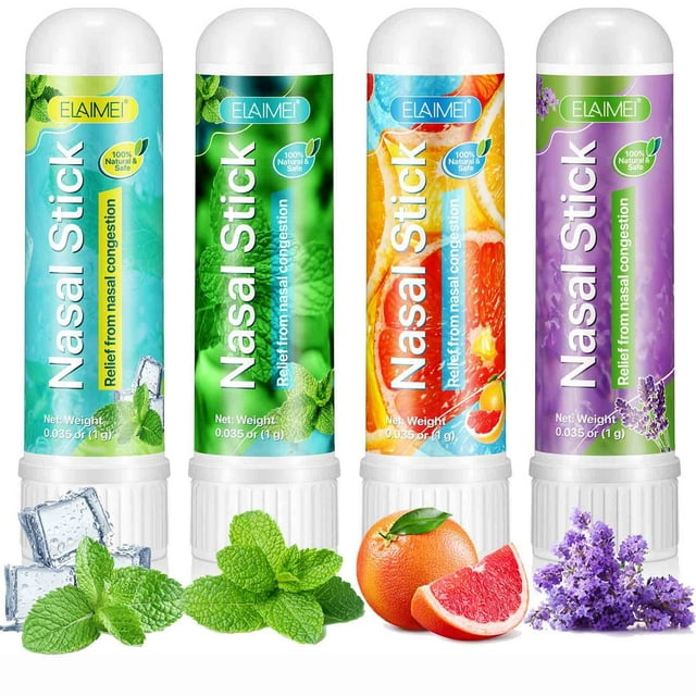 Elaimei Nasal Stick Inhaler for Relieves Nasal Congestion(Tropical ...