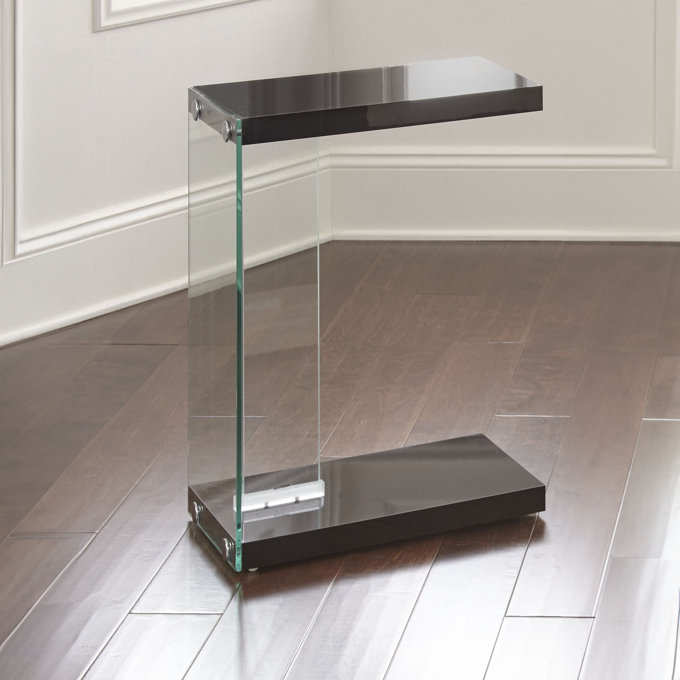 Elaina Black End Table - Space-Saving Side Table for Sofa, Couch ...