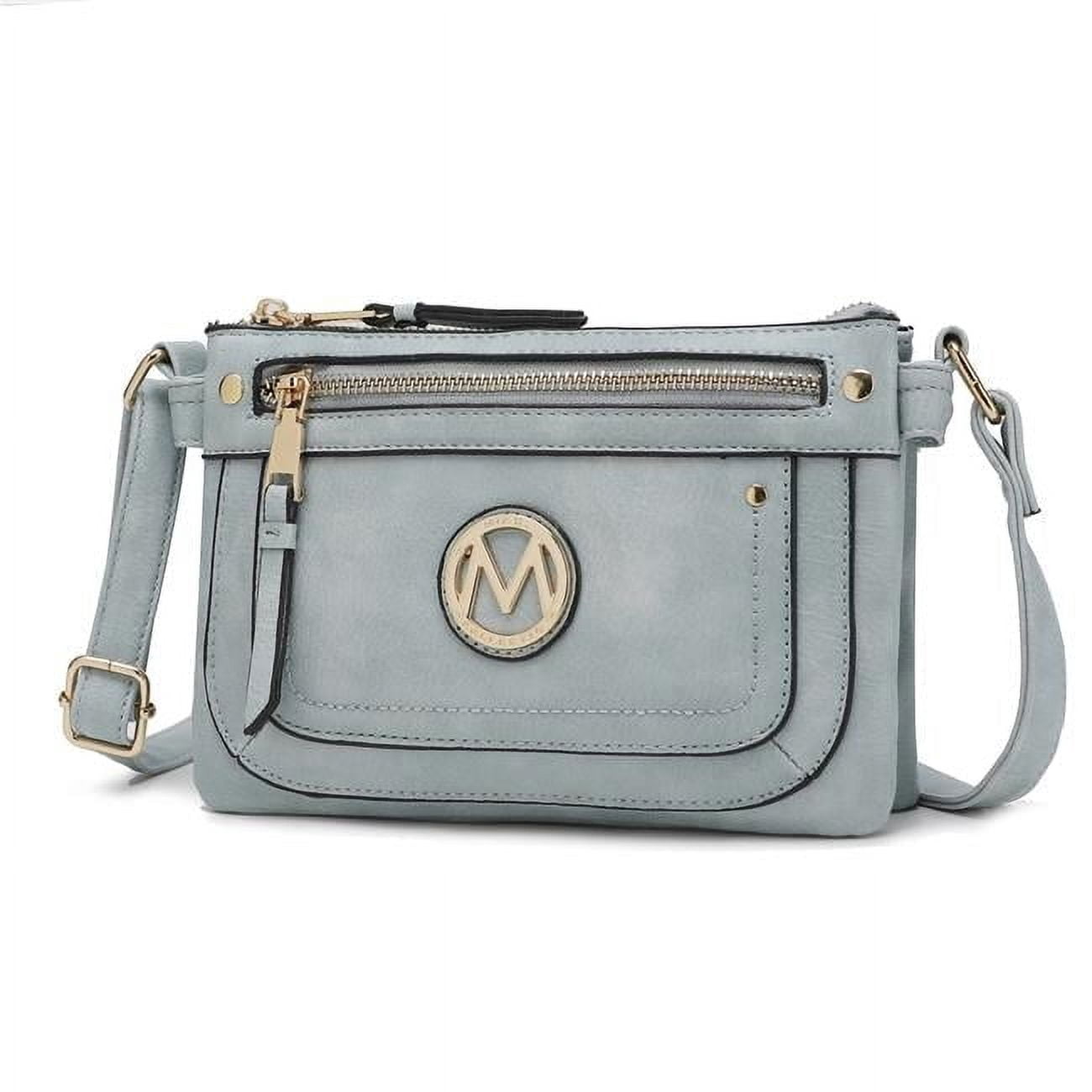 Elaina Vegan Leather Women's Multi Pocket Crossbody Handbag by Mia K ...