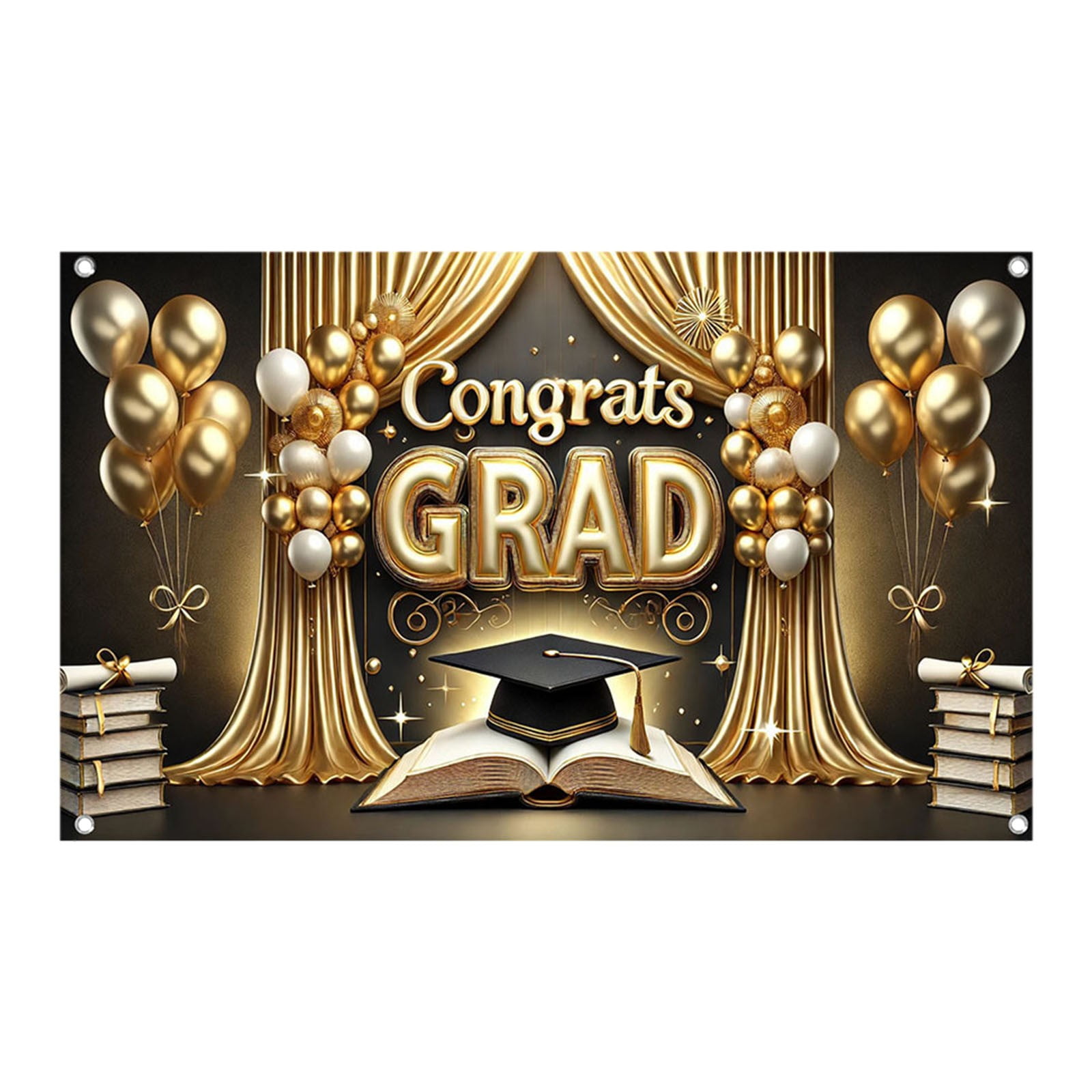 Elainilye 2025 Graduation Decoration Banner, Personalized Congrats Grad ...