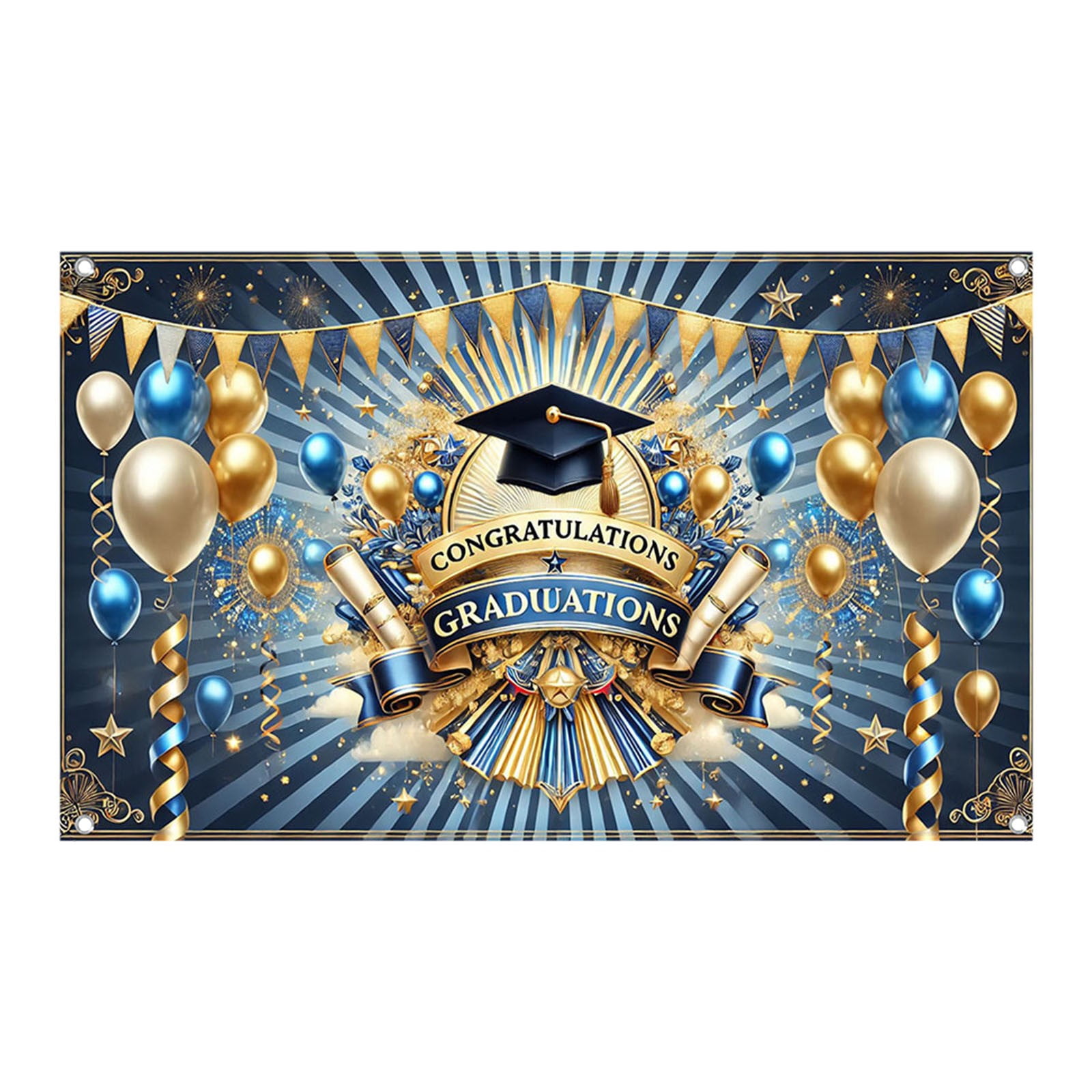 Elainilye 2025 Graduation Decoration Banner, Personalized Congrats Grad ...