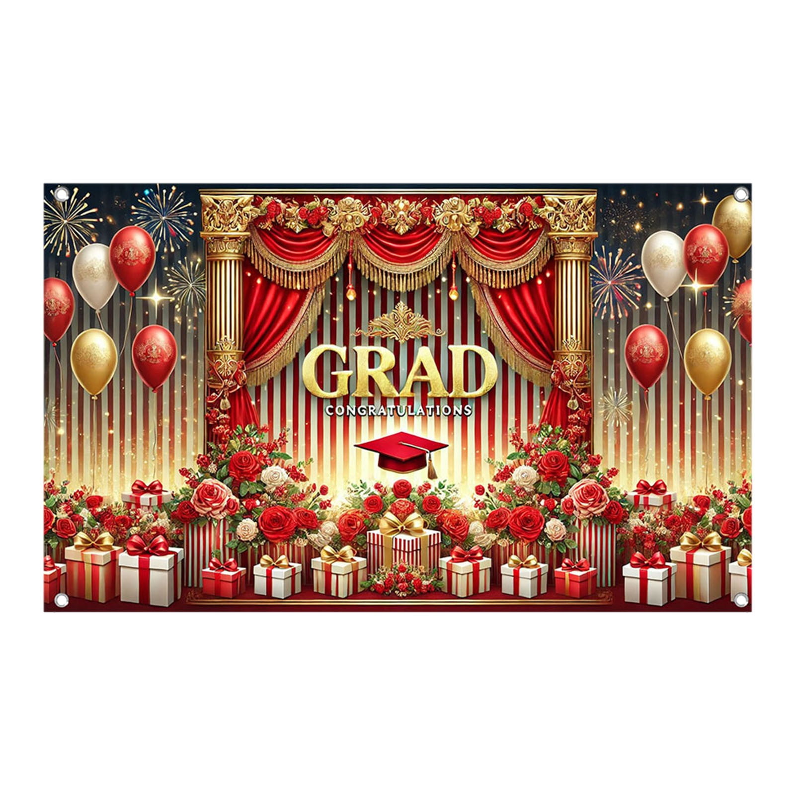 Elainilye 2025 Graduation Decoration Banner, Personalized Congrats Grad ...