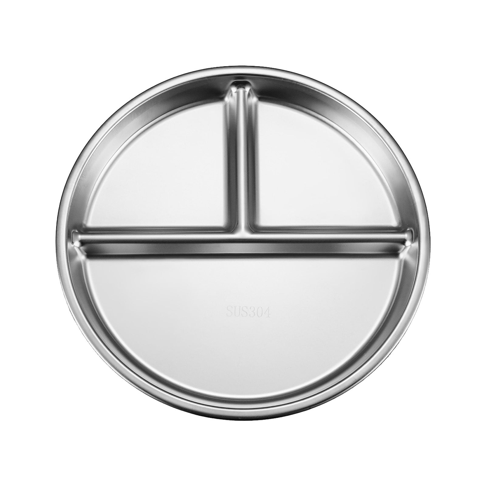 Elainilye 304 Stainless Steel Sectional Serving Plates, Multi-portion ...