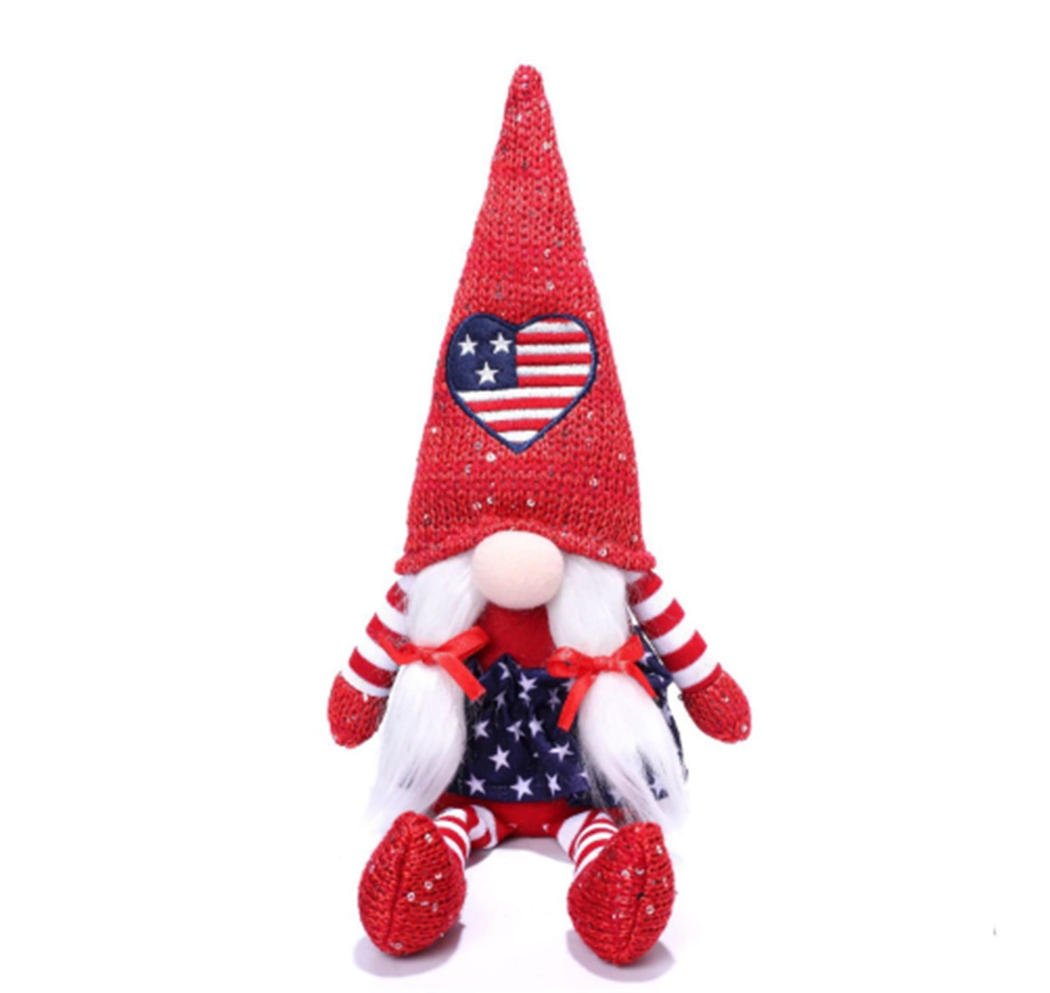 Elainilye 4th of July Plush Gnome, Patriotic Table Centerpiece Decor ...
