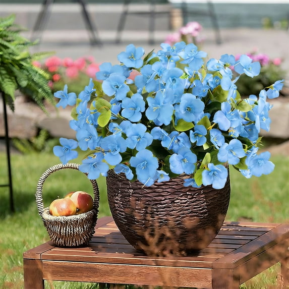 Elainilye Artificial Flowers, Outdoor Garden Spring Collection 7-Head ...