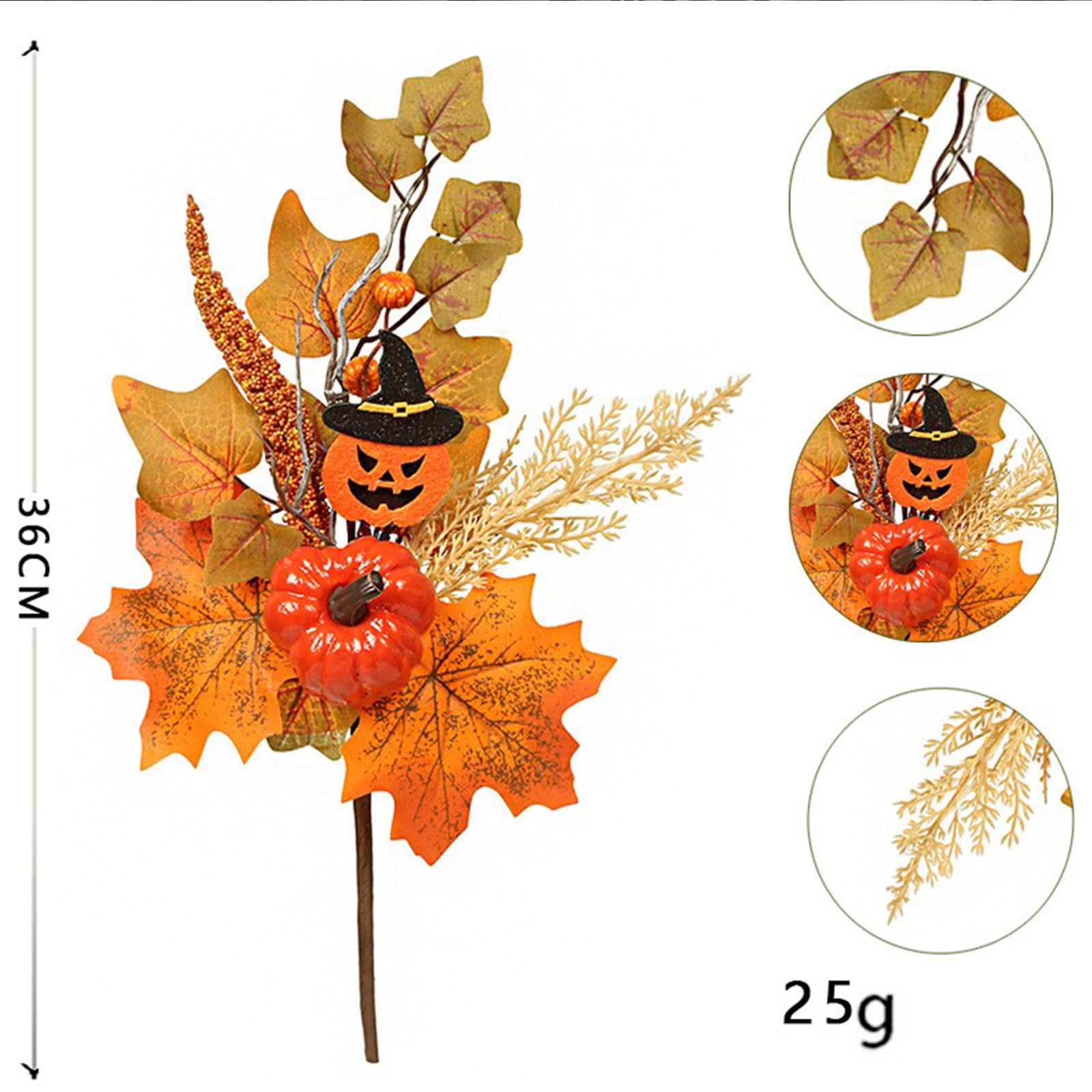 Elainilye Artificial Maple Leaves Fall Decor for Thanksgiving and ...