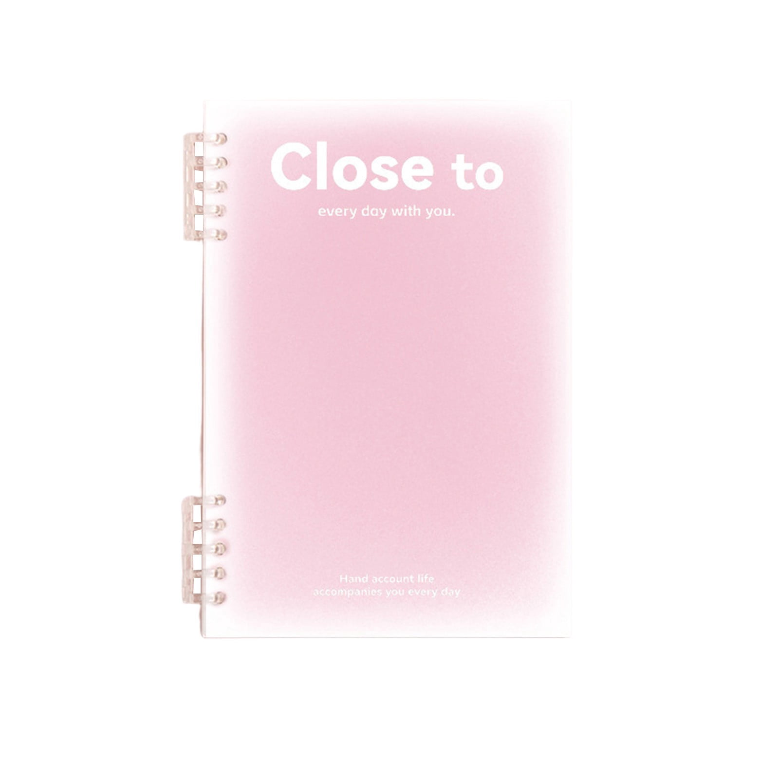 Elainilye B5 Horizontal Coil Notebook, Colorful Plastic Cover Journal ...