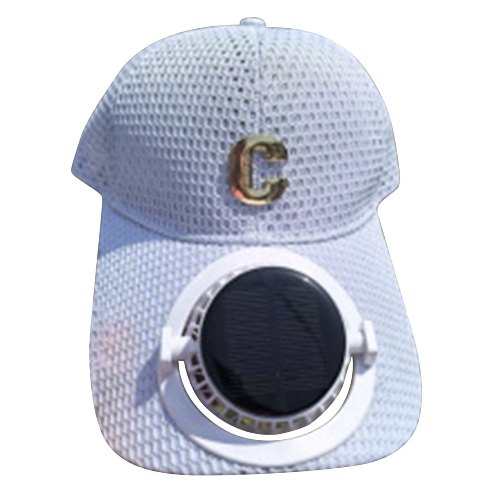 Elainilye Baseball Cap with Solar Fan, Summer UV Protection Wide Brim ...