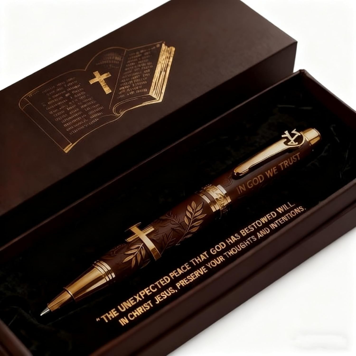 Elainilye Bible Verse Pen, Engraved Scripture Ballpoint Pen in Gift Box ...