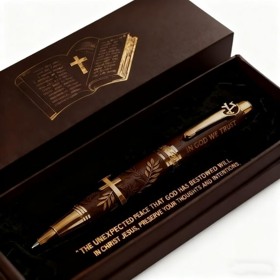 Elainilye Bible Verse Pen, Engraved Scripture Ballpoint Pen in Gift Box ...