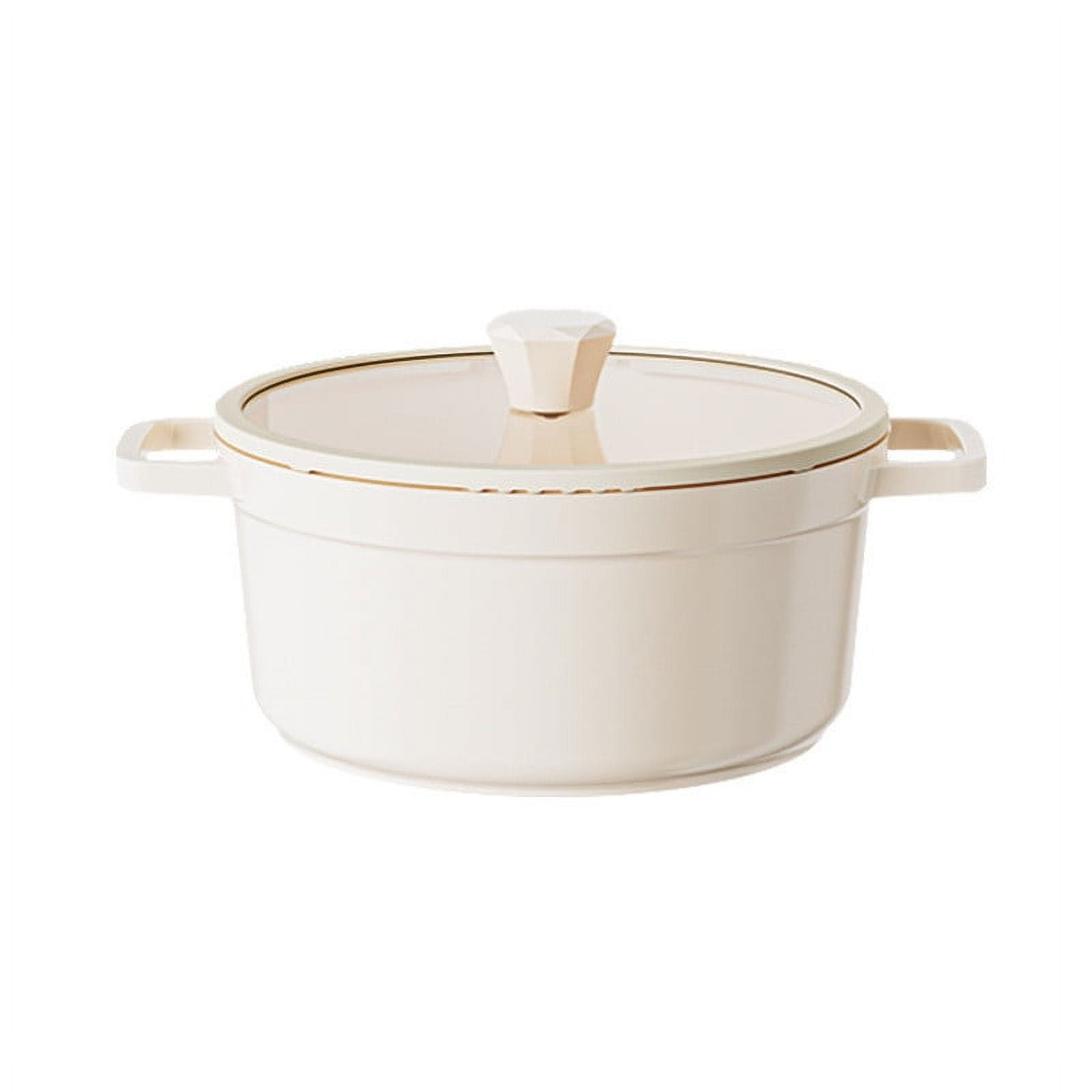 Elainilye Ceramic Enameled Cooking Pot with Lid, Non-Stick Induction ...
