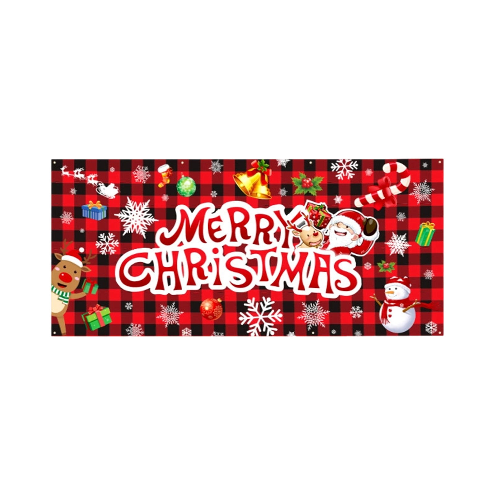 Elainilye Christmas Garage Door Banner for Outdoor Decor, Large Holiday ...