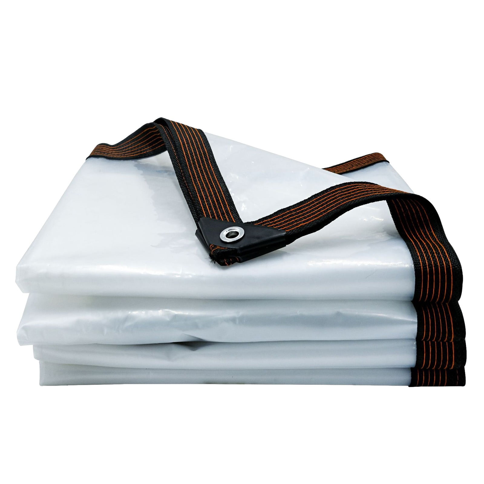 Elainilye Clear Plastic Tarp, Heavy Duty Transparent Tarpaulin, PE ...