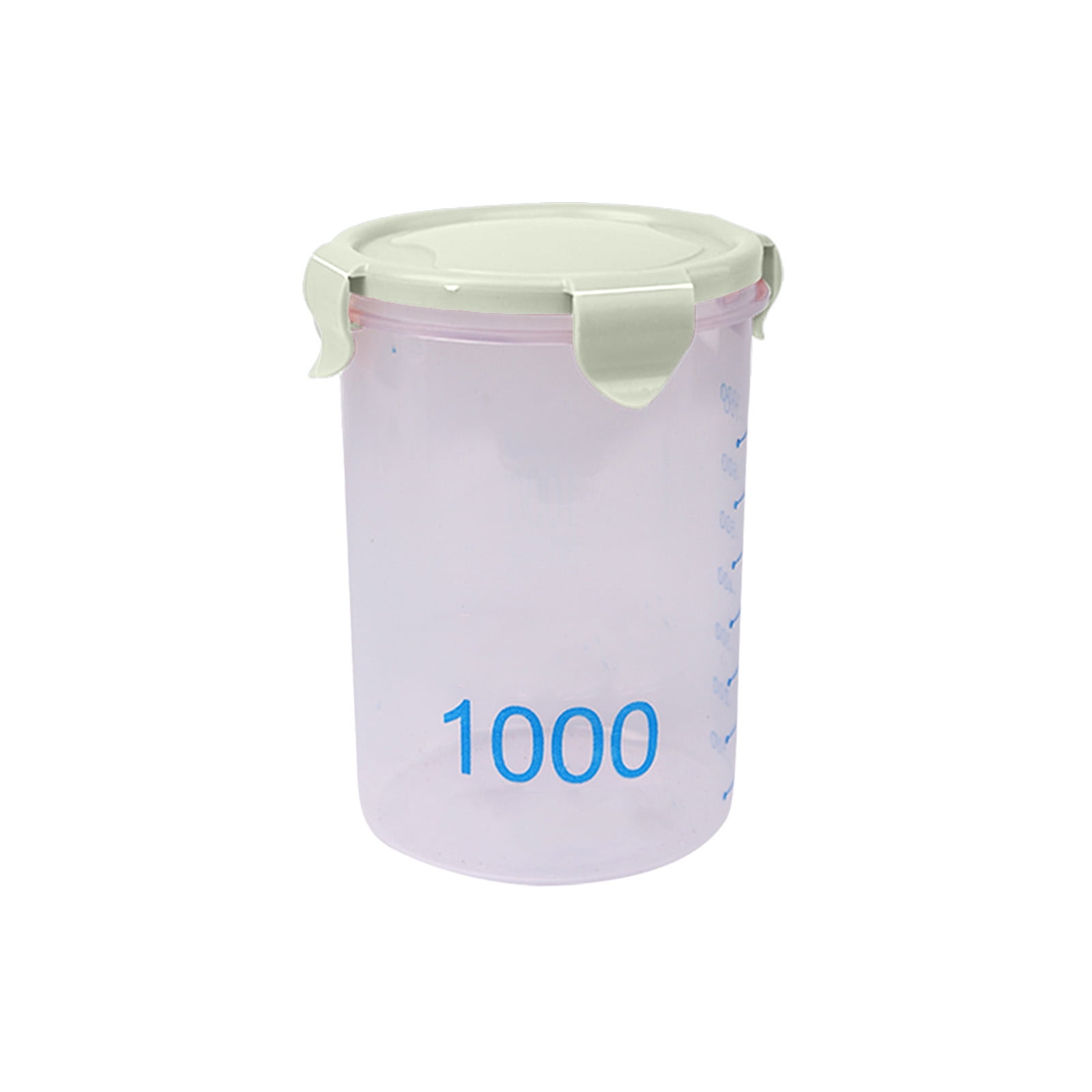 Elainilye Clear Stackable Kitchen Organization Canisters, Measurement ...