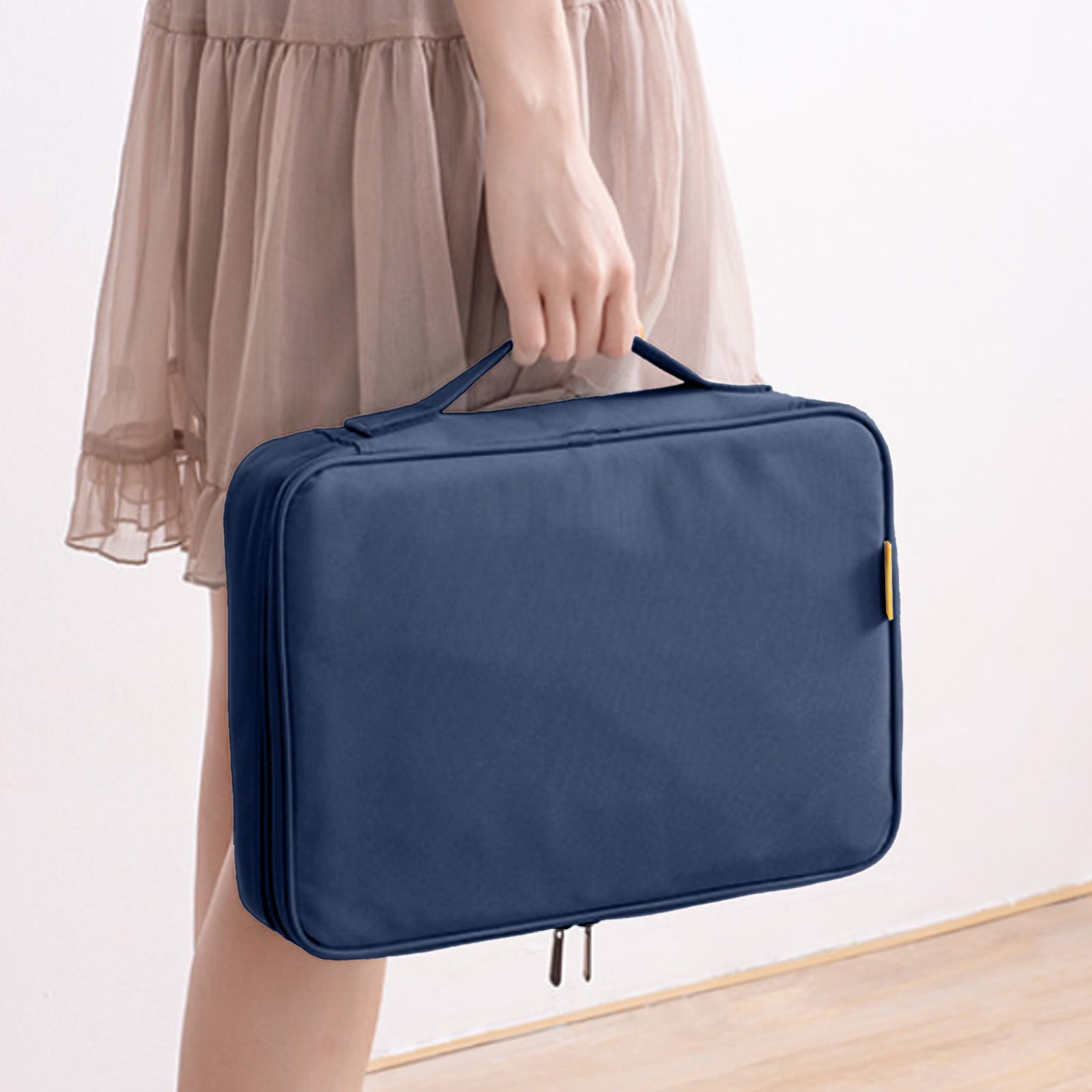 Elainilye Electronics Organizer, Multi-Layer Pouch Compact Document ...