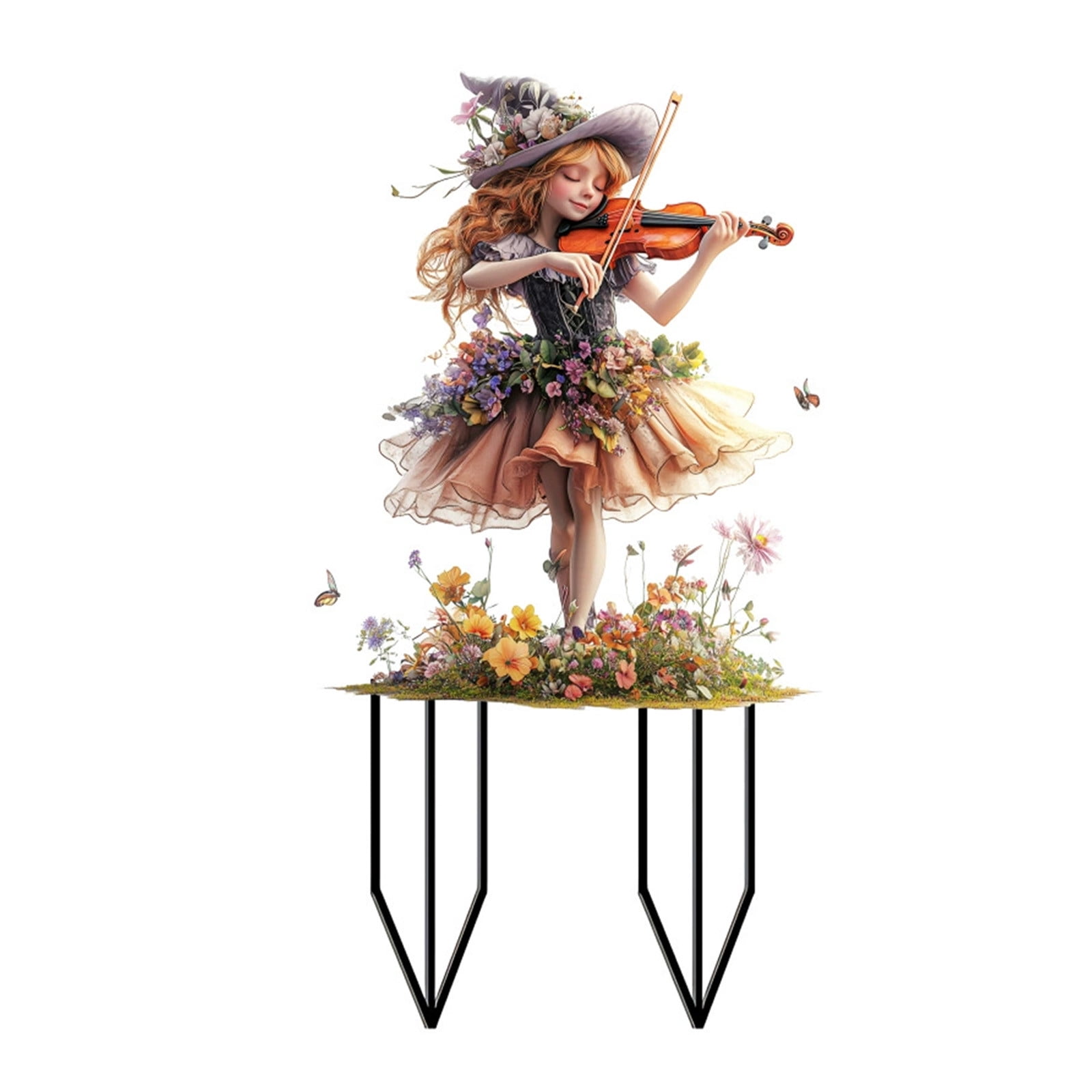 Elainilye Enchanted Forest Deer Garden Stake, Acrylic Ground Insert ...