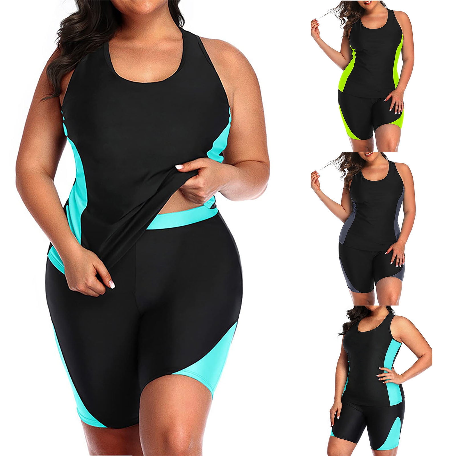 Elainilye Fashion Bathing Suits for Women Oversize Athletic Swimsuits ...