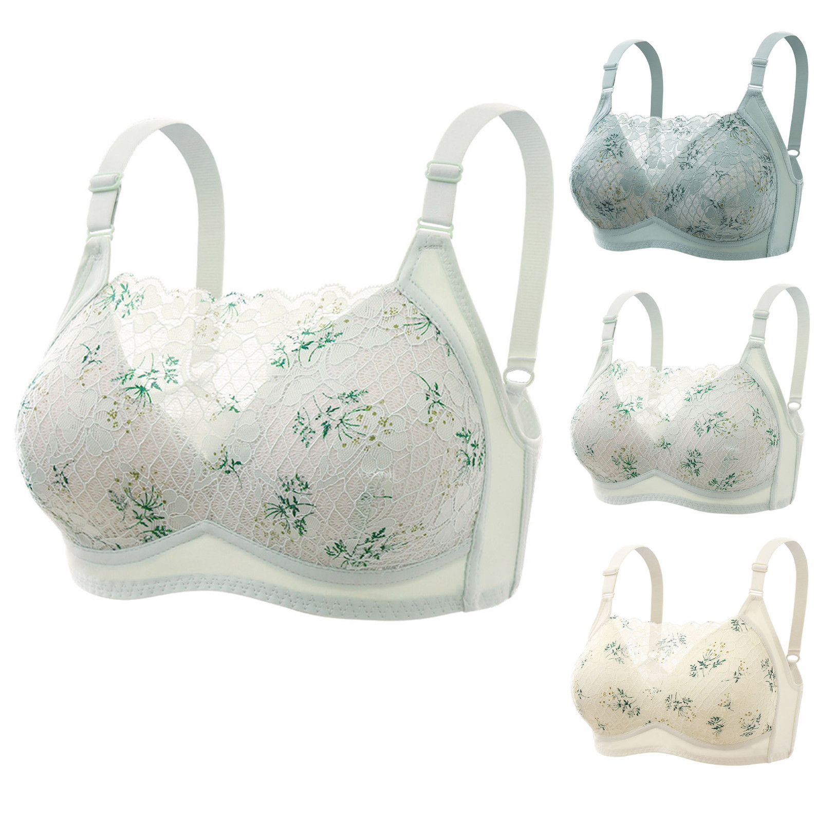 Elainilye Fashion Bras for Women Wireless Underwear Sagging Thin Style ...