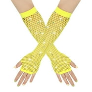 Women's Lace Fingerless Wrist Ruffle Gloves, One Size, White - Walmart.com