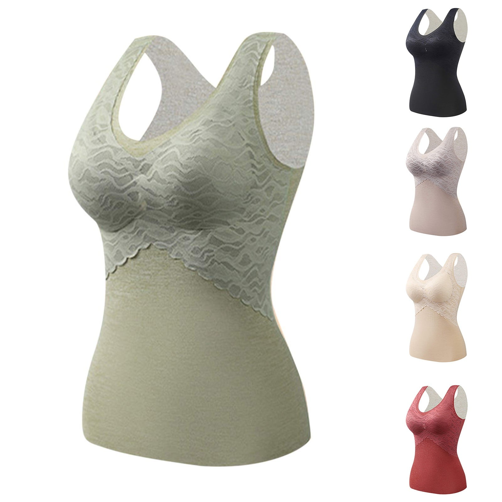 Elainilye Fashion Compression Shirt Women Fall Self-heating Lace Warm ...