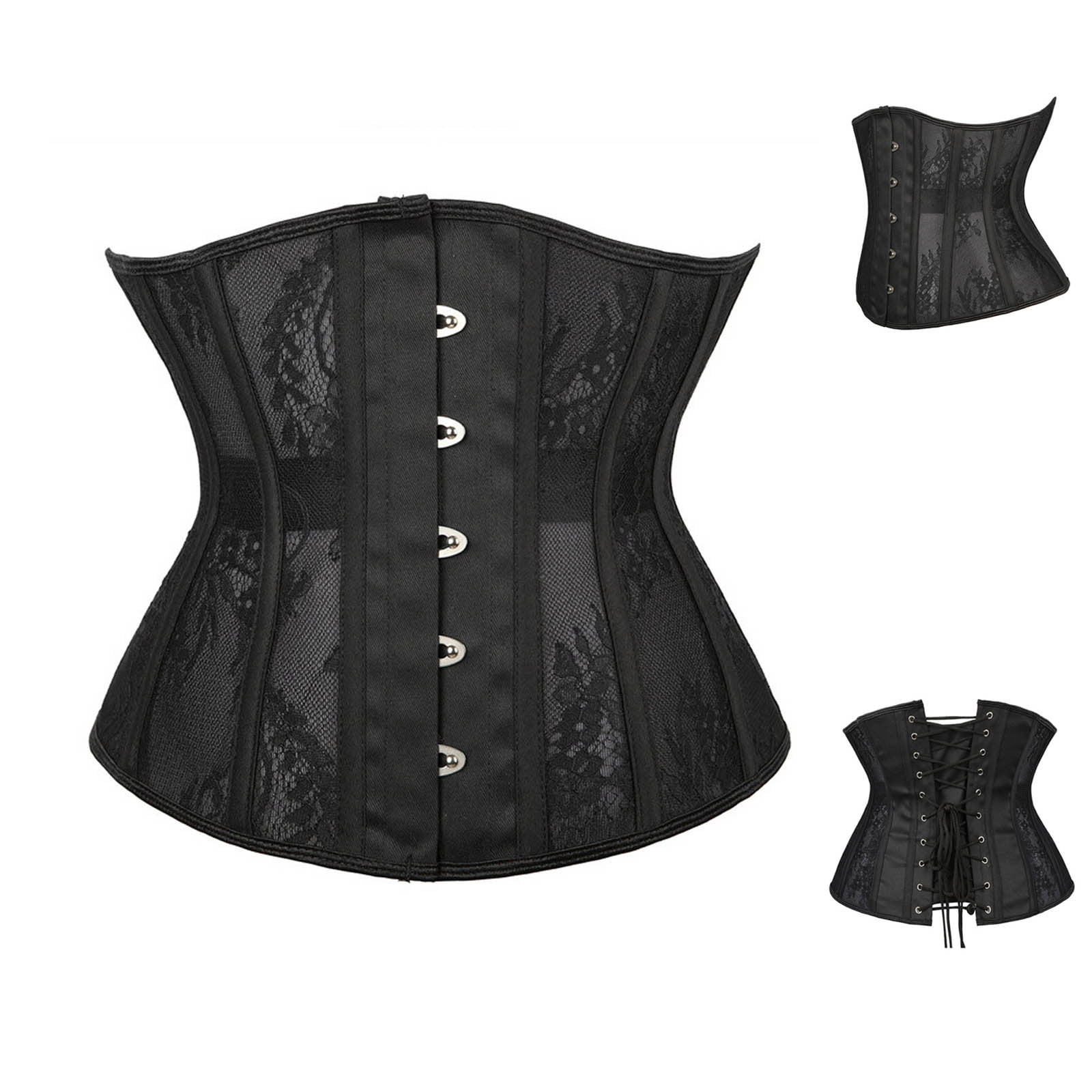 Elainilye Fashion Corset Tops for Women Court Gothic Corset with ...
