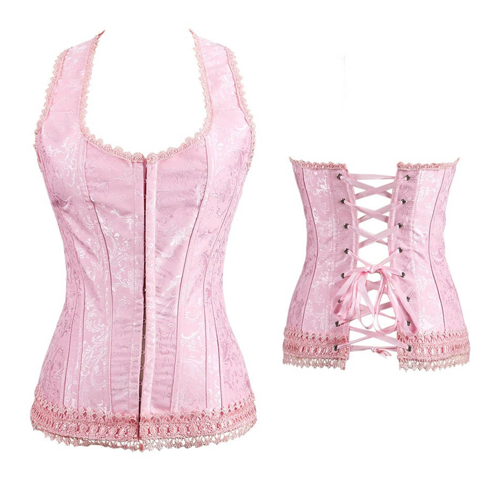 Elainilye Fashion Corset Tops for Women Sexy Vintage Gothic Party ...