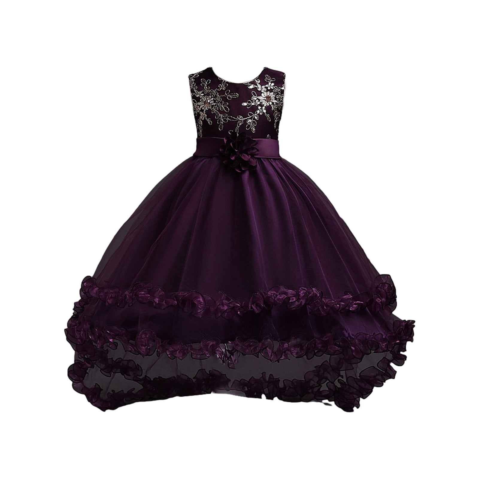 Elainilye Fashion Flower Girl Dress Girl's Fancy Ball Gown Puffy Little ...