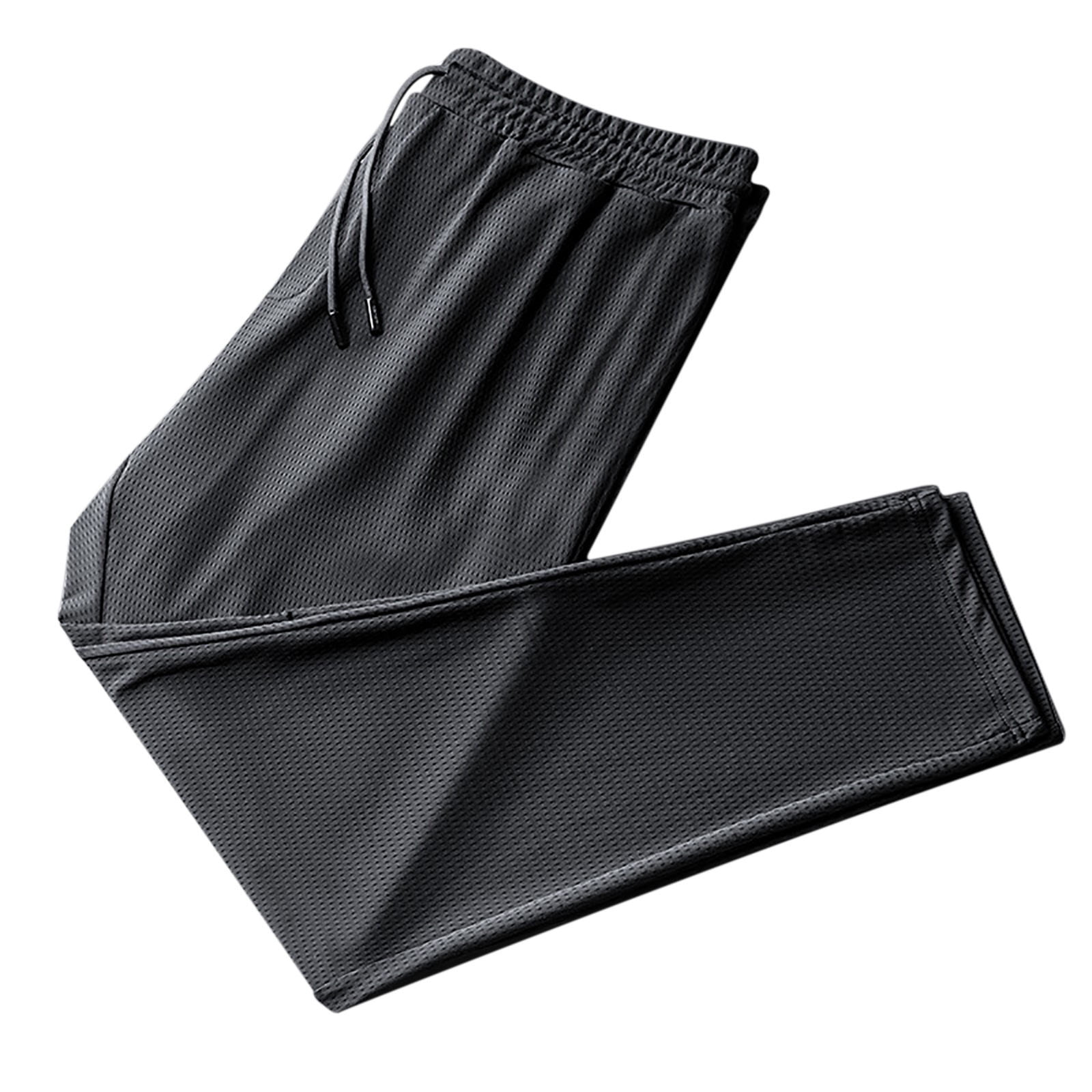 Elainilye Fashion Jogging Pants for Men Sports Pants Breathable Summer ...