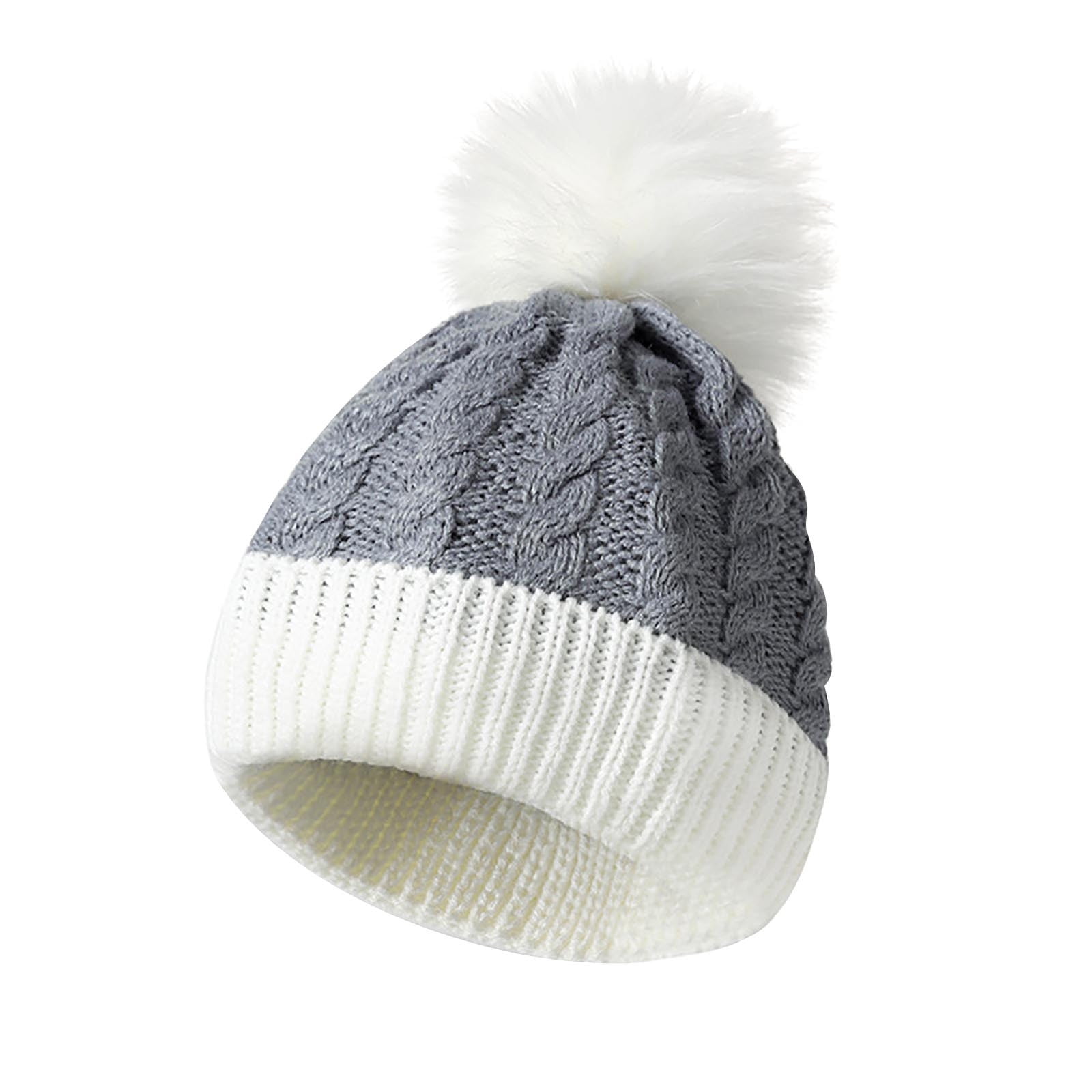 Elainilye Fashion Kids Winter Hat Toddler Knitted Pom Beanie Hat Casual ...