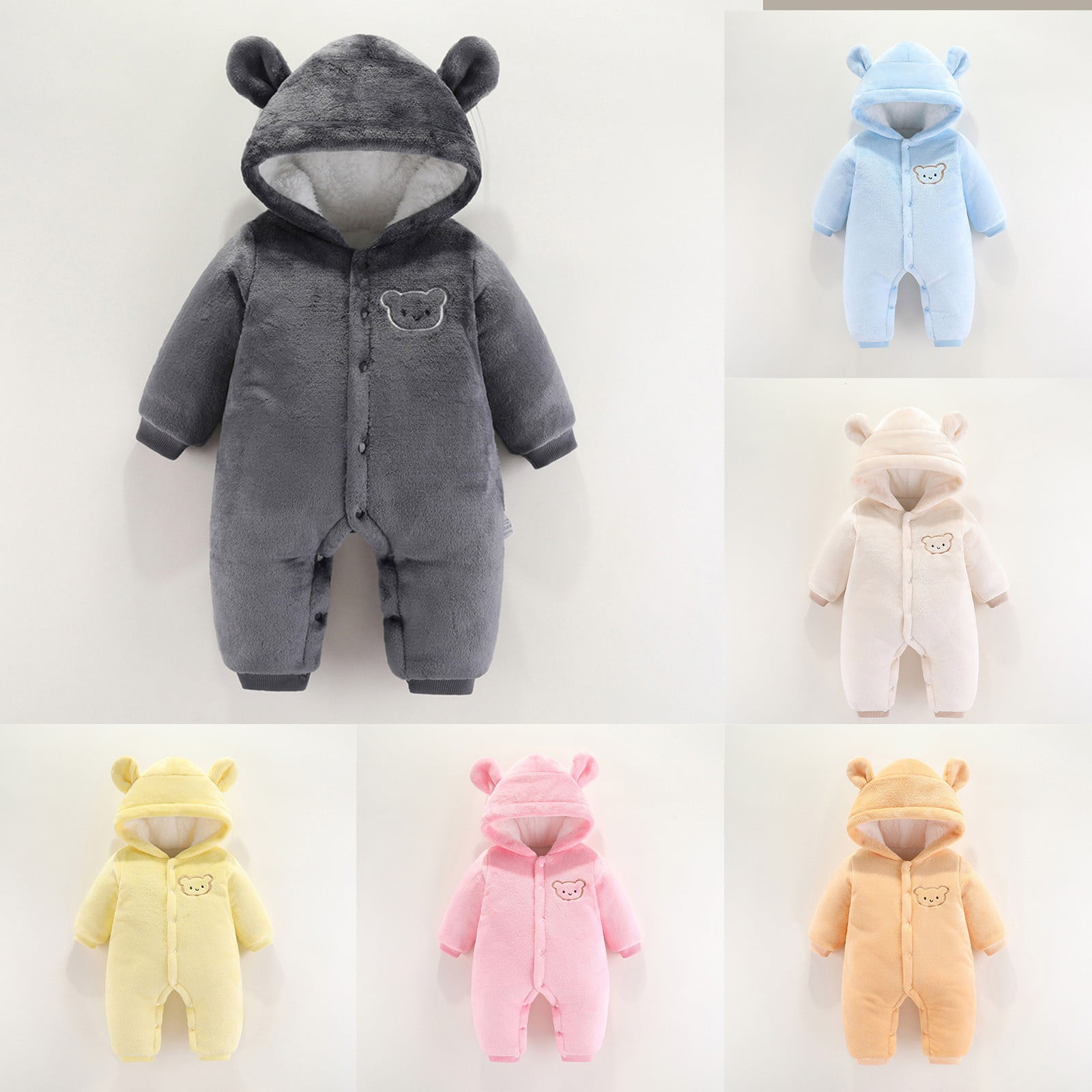 Elainilye Fashion Newborn Baby Snowsuit Fall Winter Thickening Jumpsuit ...