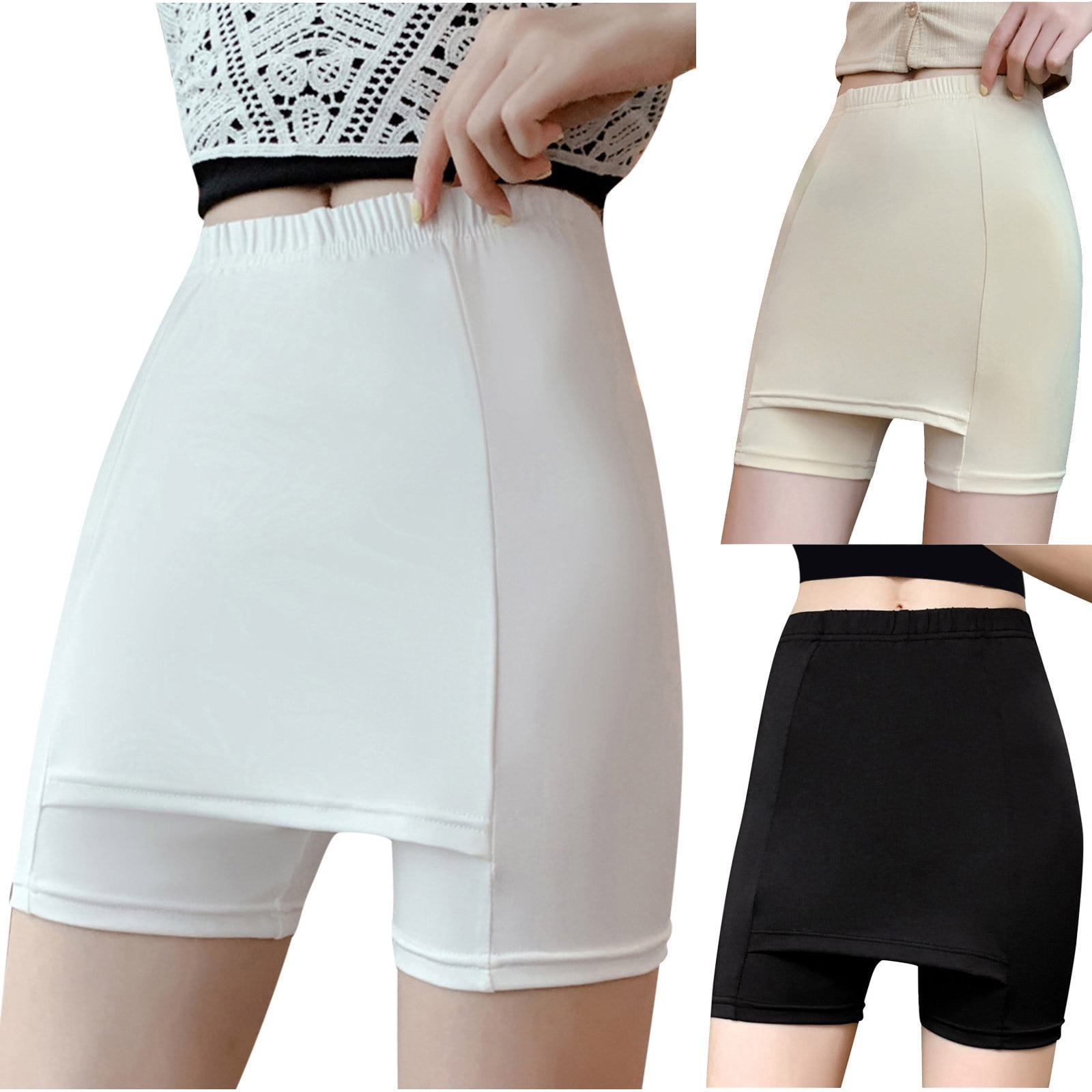 Elainilye Fashion Seamless Underwear for Women Double Layer Plus ...