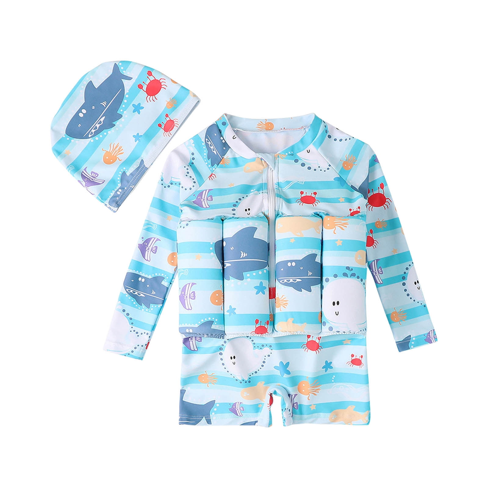 Elainilye Fashion Toddler Baby Girls Boys One Piece Swimsuit Float Suit ...