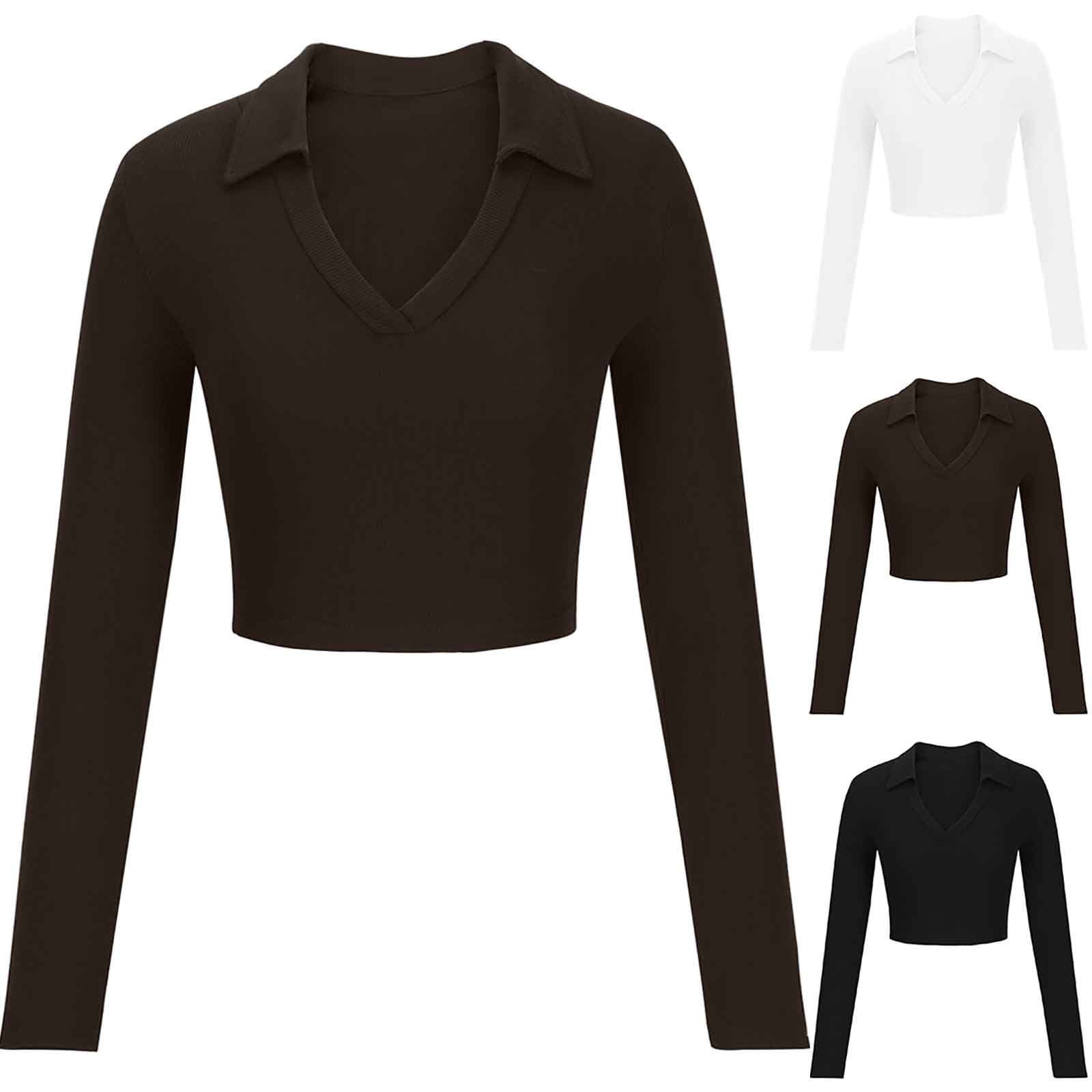 Elainilye Fashion Underscrubs for Women Spring Tight Long Sleeve Shirt ...