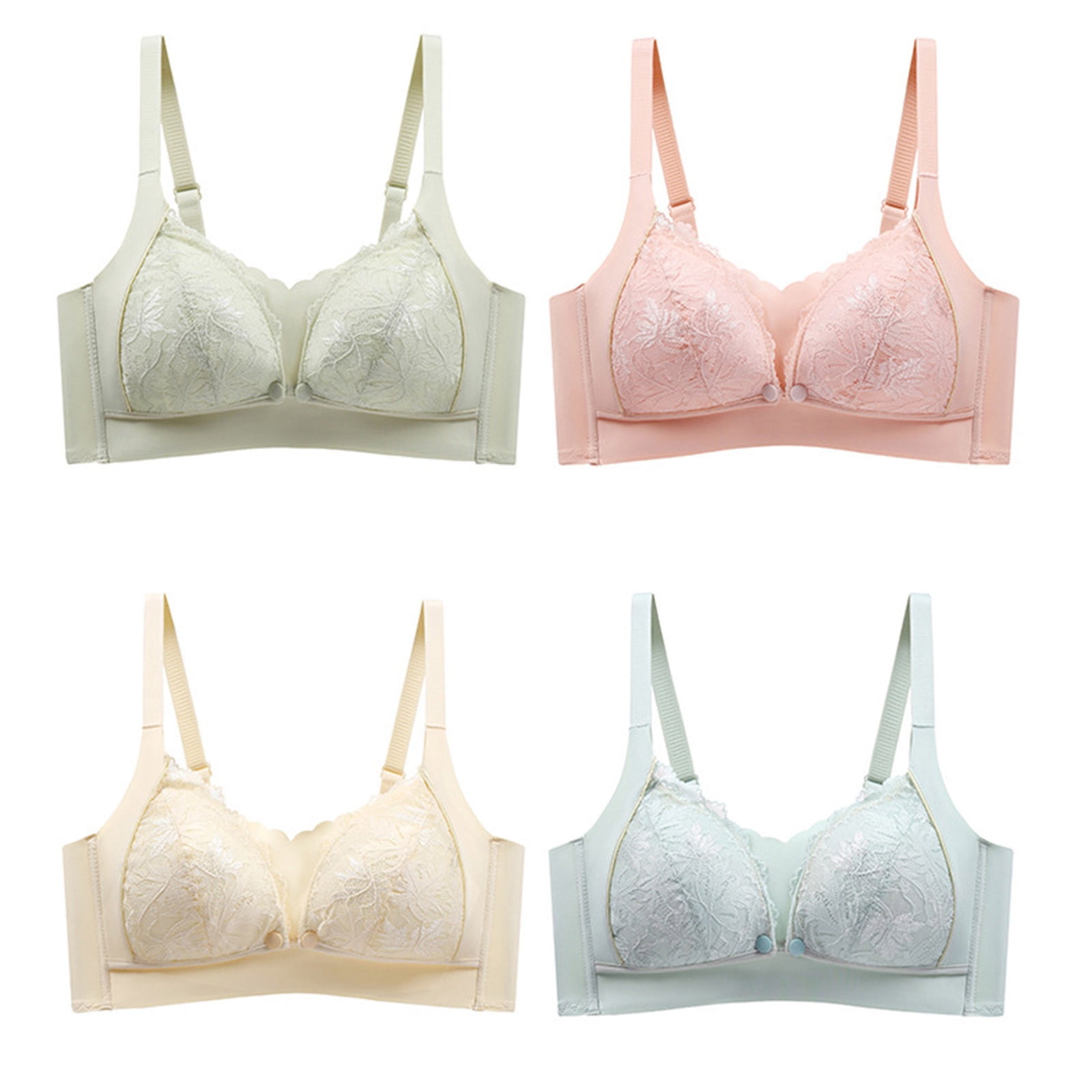 Elainilye Fashion Wireless Bras for Women Breast Feeding Bras Sexy ...
