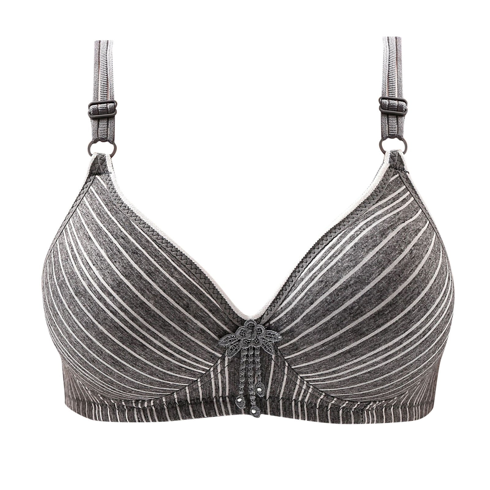 Elainilye Fashion Women Bra Wireless Lace Gathered Shaping Cup ...