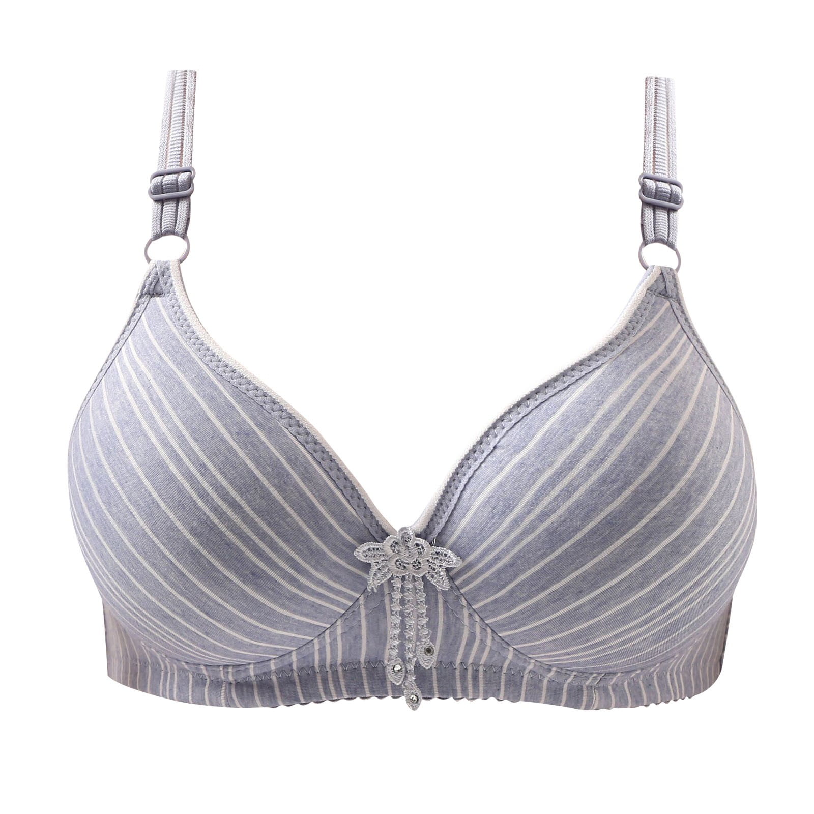 Elainilye Fashion Women Bra Wireless Lace Gathered Shaping Cup ...