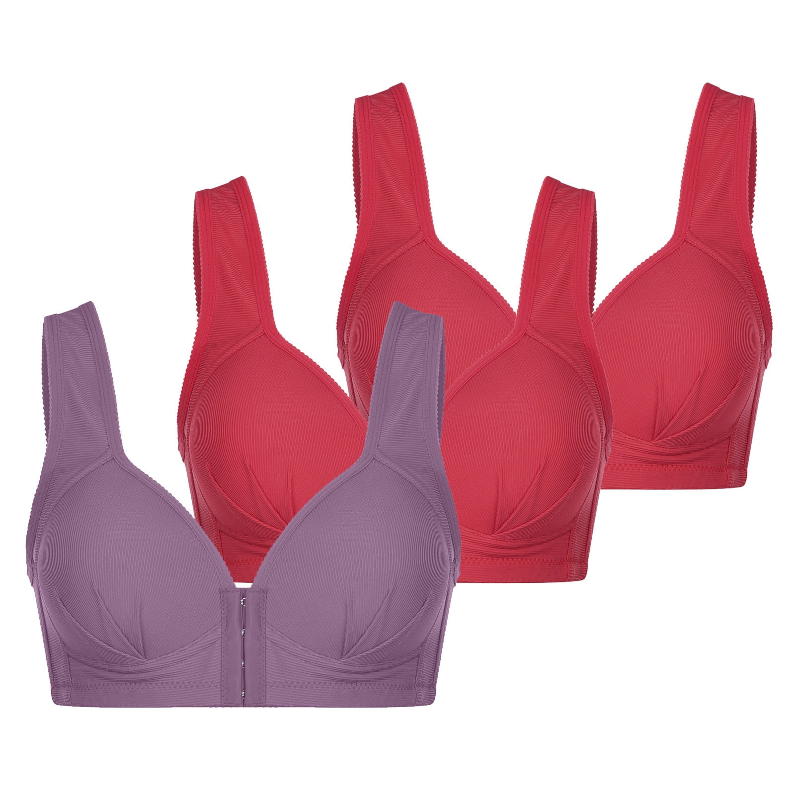Elainilye Fashion Women Bras Wireless Traceless Bra Underwear Gathered ...