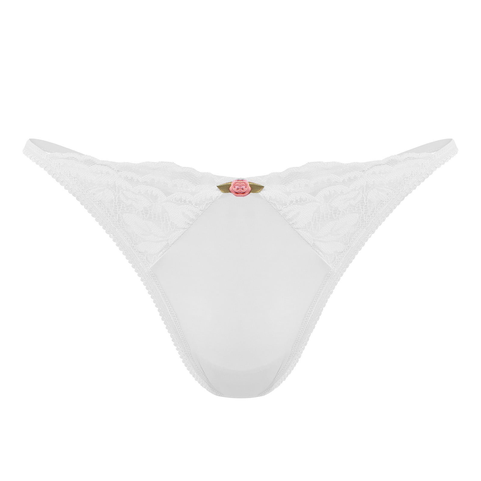 Elainilye Fashion Womens Bikini Underwear Cotton Valentines Day Thong Panties Lace And Playful