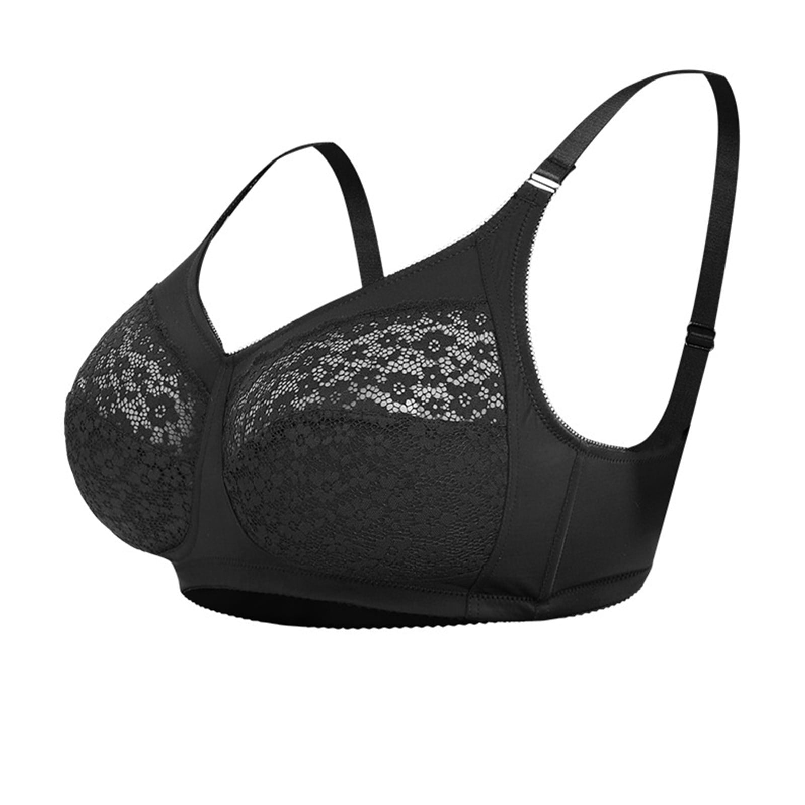 Elainilye Fashion Womens Bras No Underwire Full Support Bra Plus Size Underwear Traceless